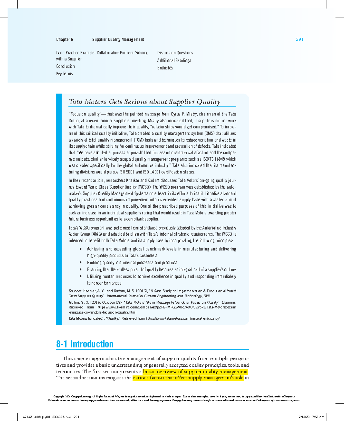 Chap 8 scm - meterial - Good Practice Example: Collaborative Problem ...