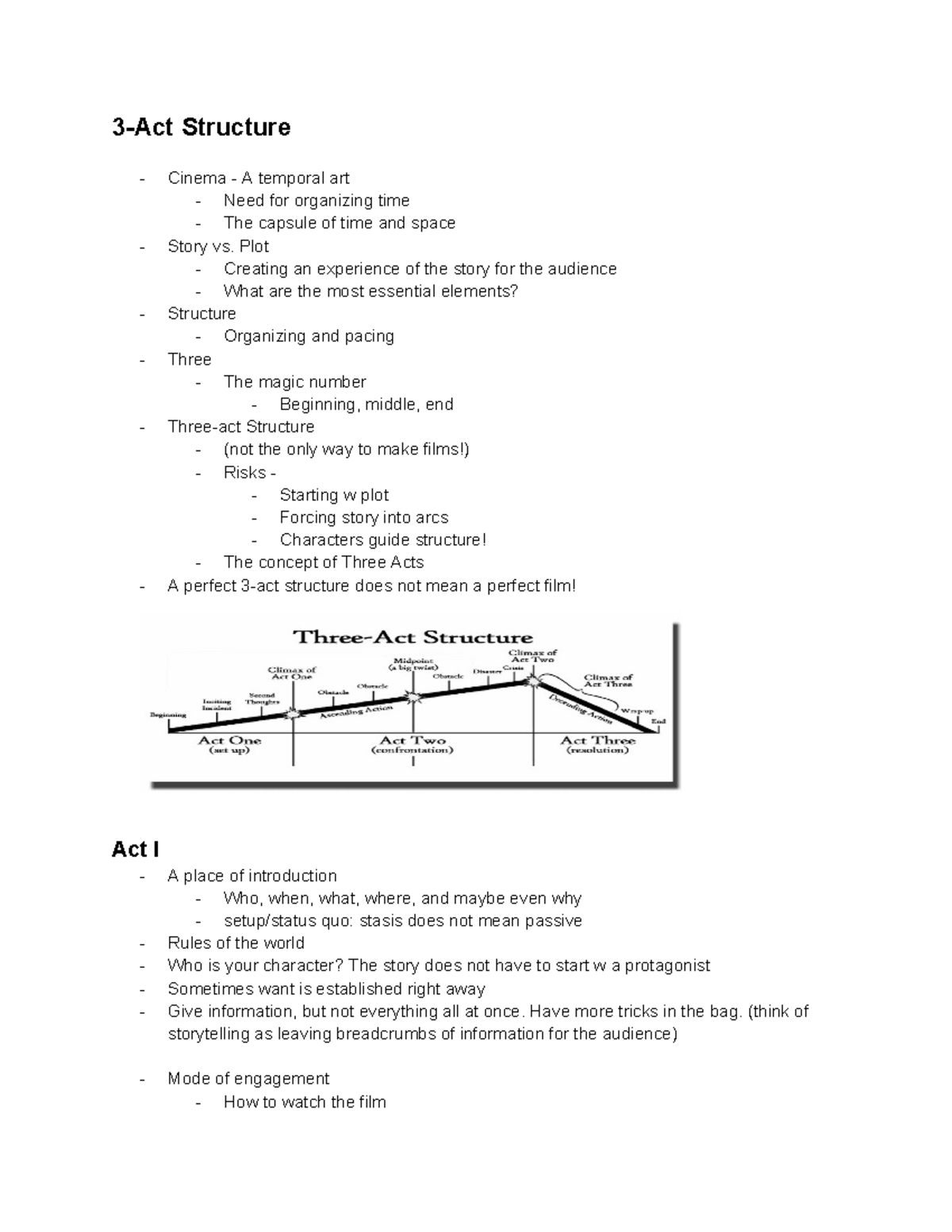 9 17 - 3-act structure - 3-Act Structure Cinema - A temporal art Need ...
