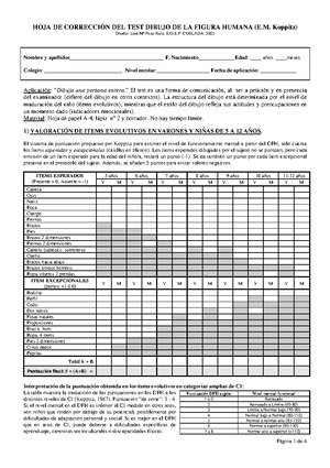 Protocolo DE Interpretación HTP - Casa‐¡rbol‐Persona T.. DE DIBUJO PROYECTIVO H‐T‐P Folleto para ...