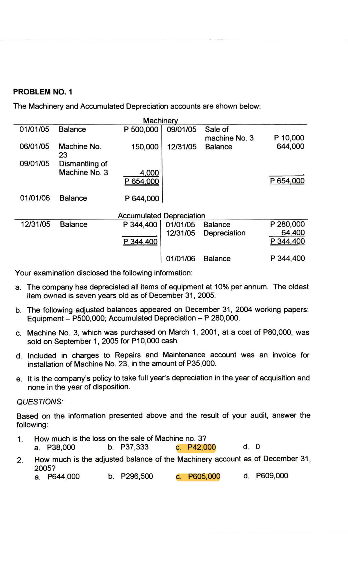 Audit Prob PPE2 3 - Practice - Accountancy - Studocu
