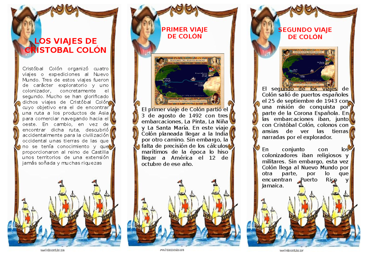 Viajes colon - FGG - SEGUNDO VIAJE DE COLÓN El segundo de los viajes de ...