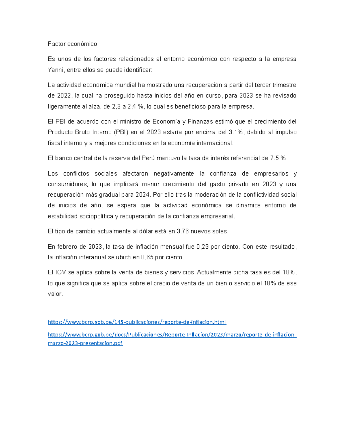 Factor economico - Factor económico: Es unos de los factores ...
