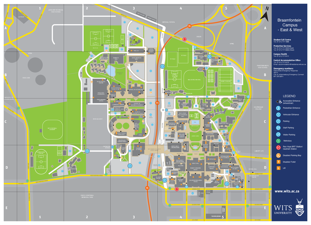 Map of East and West Campus - ####### ALUMNI L ####### AN ####### E ...