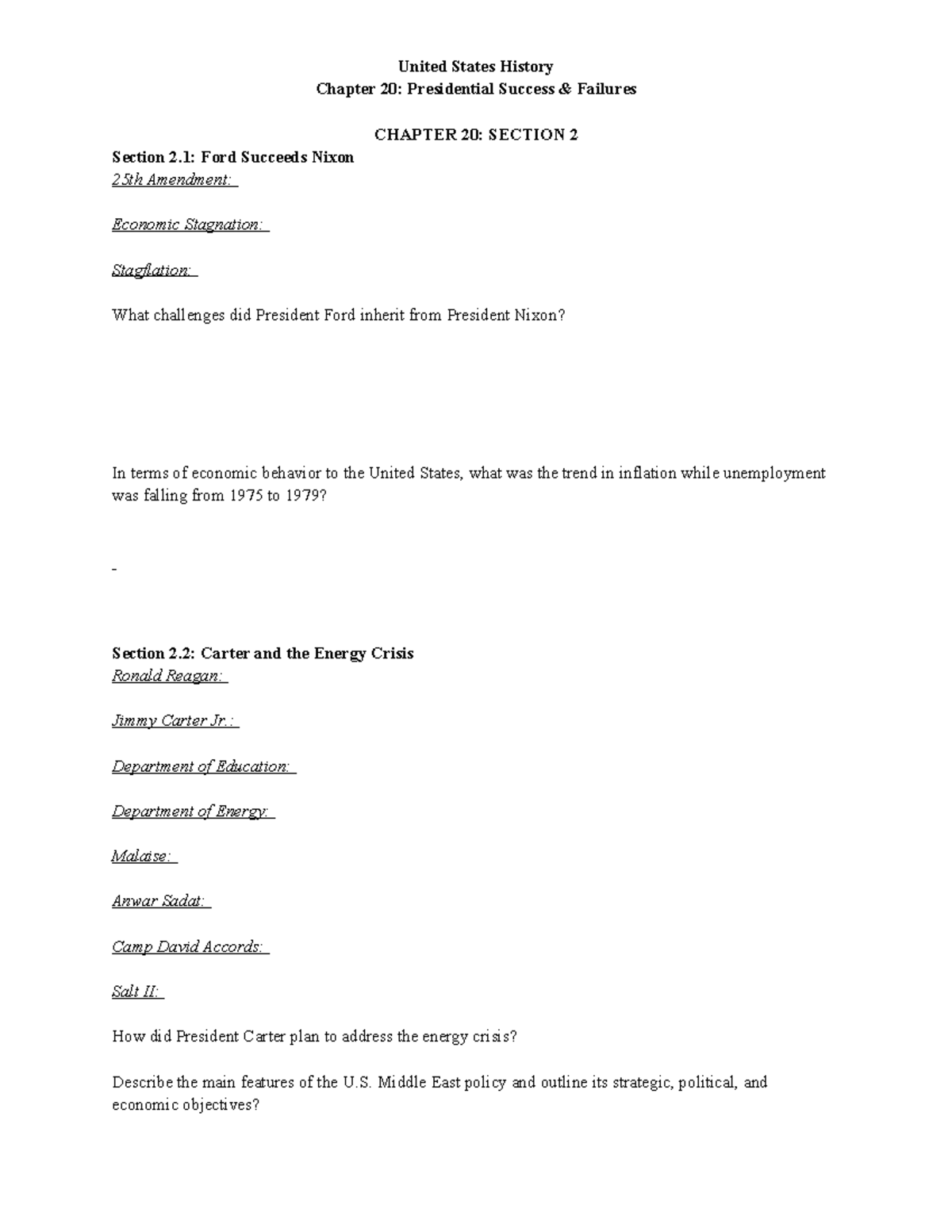 Ch - informatuoninformatuon - United States History Chapter 20 ...