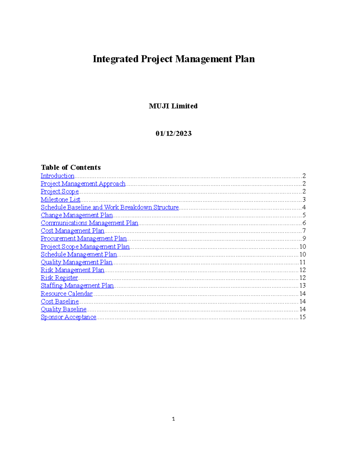 Integrated Project Management Plan-Final - Integrated Project ...