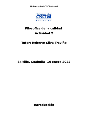 Proyecto Modular Filosofia Y Proseso DE Manufactura Y Materiales - Filosofías de calidad - Studocu