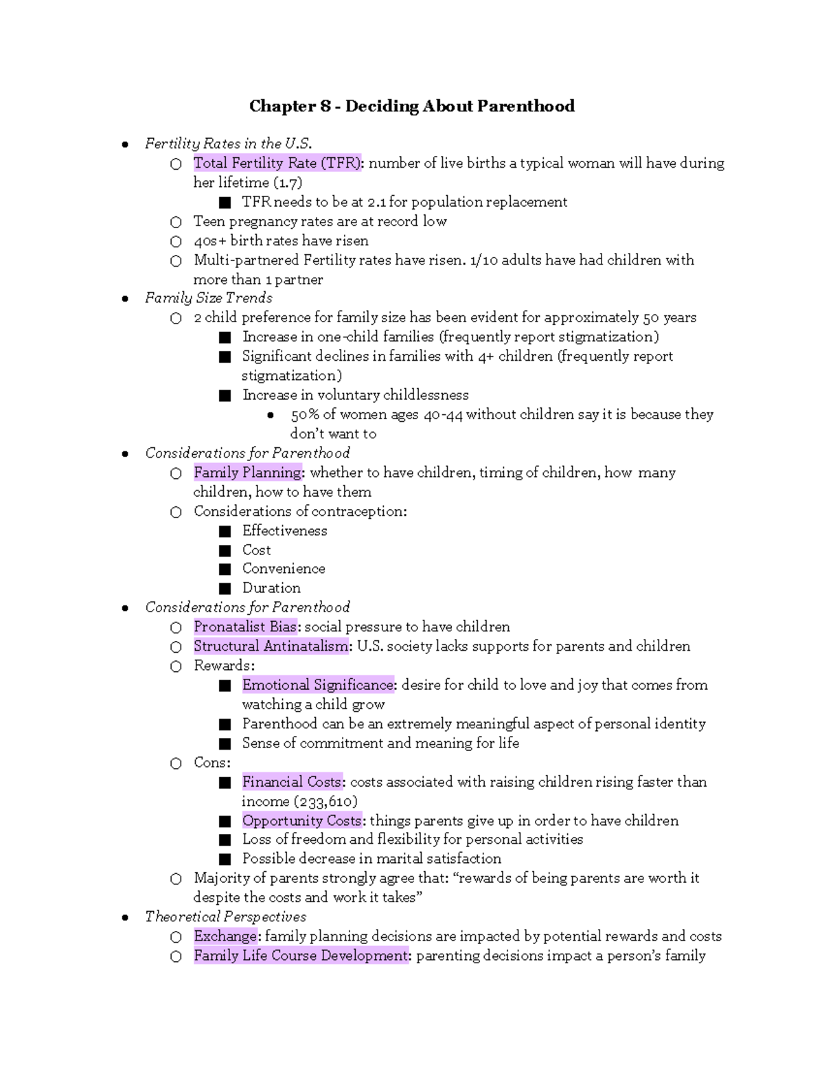 Hdfschapter 8 - Professor Dena Wyum - Chapter 8 - Deciding About ...
