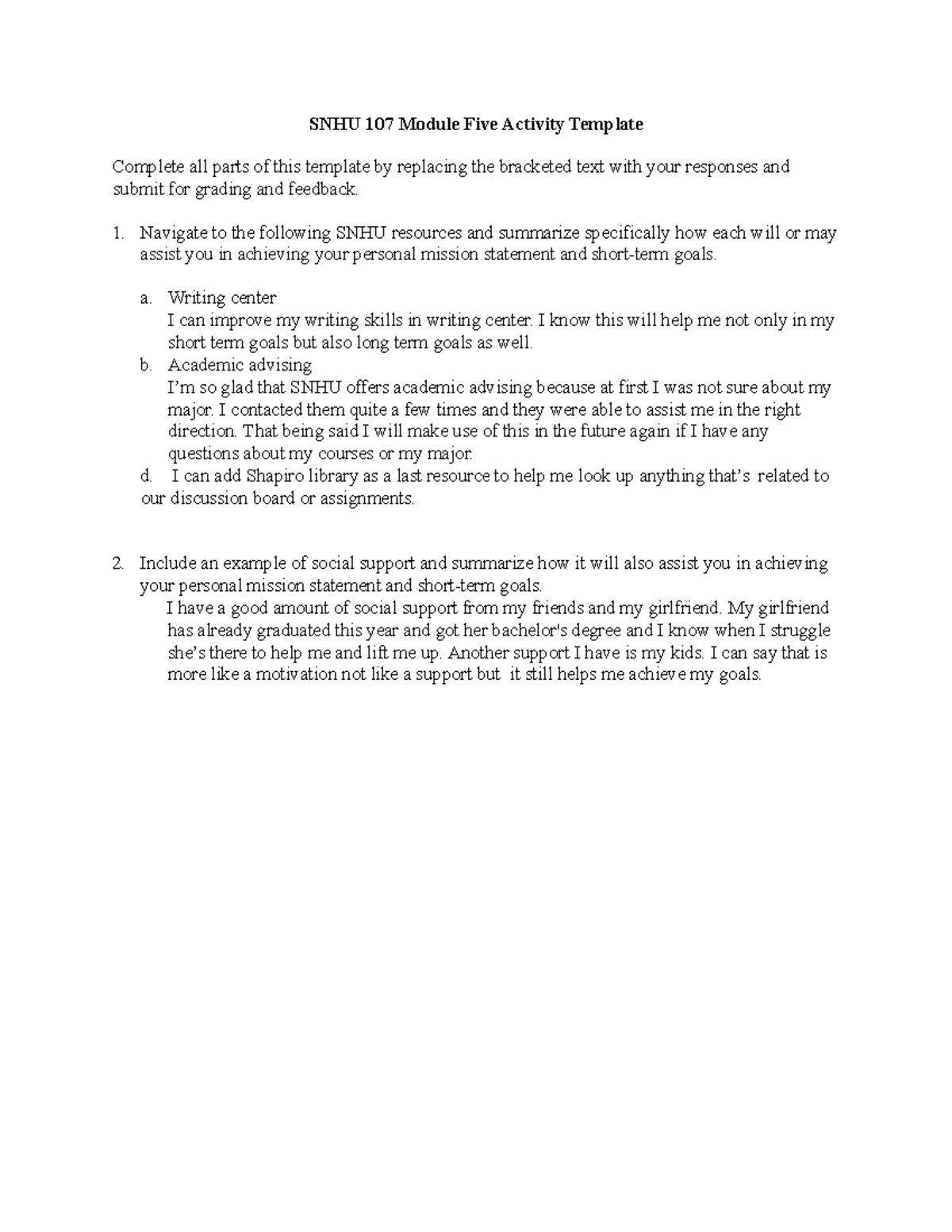 5-2 Redo - assignment - IDS100 - SNHU - Studocu