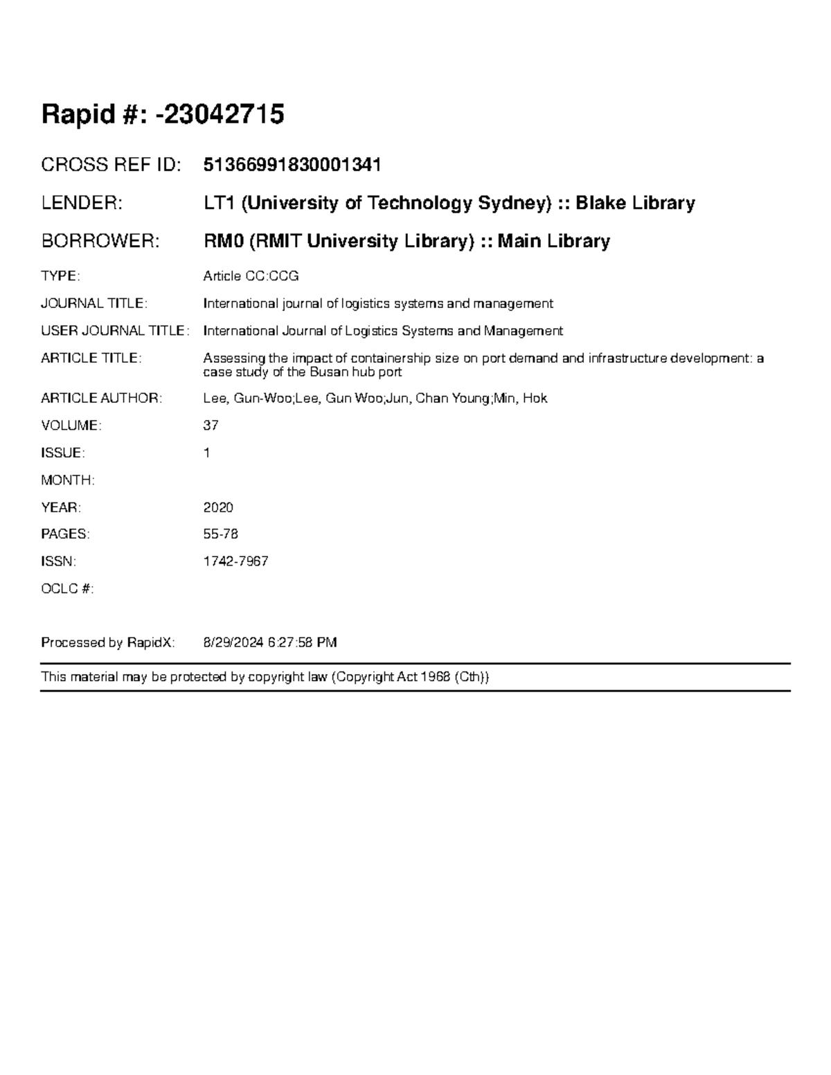 23042715 51366991830001341 - Rapid #: - CROSS REF ID: 51366991830001341 ...