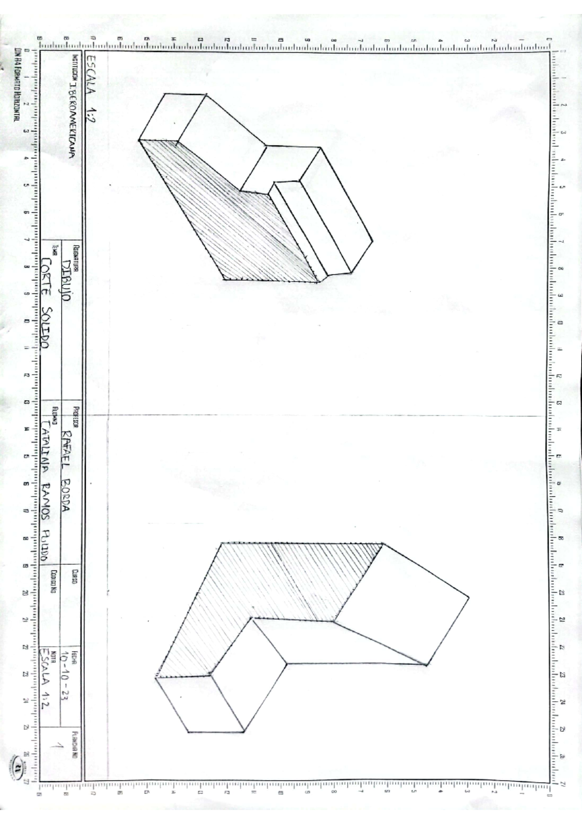 Actividad Corte DE Solidos - Dibujo Técnico - Studocu