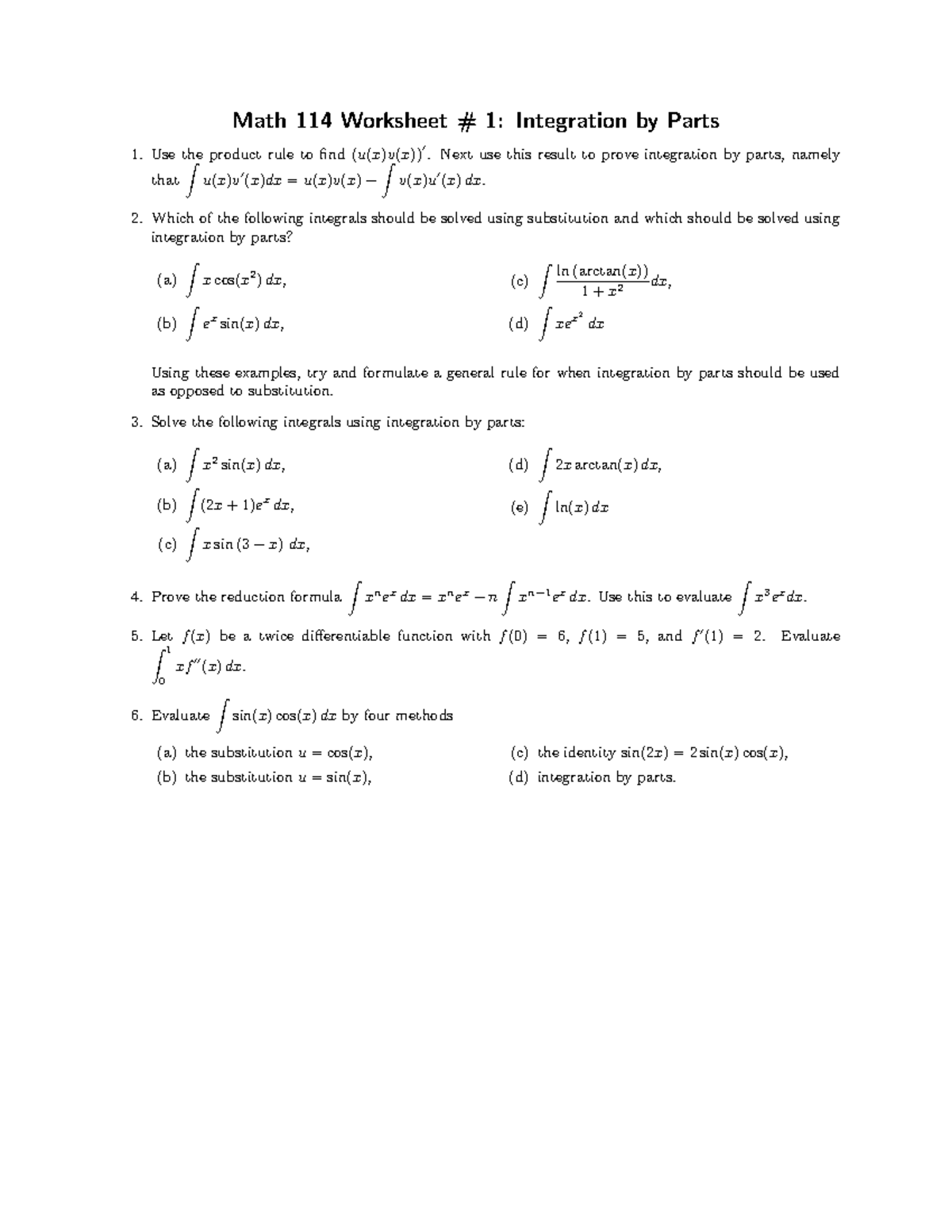 All Worksheets - assessment works. - Math 114 Worksheet # 1 ...