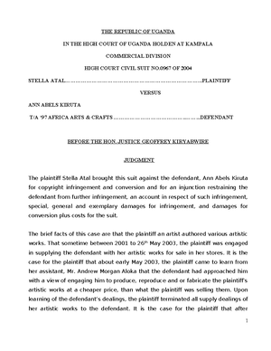 Significance OF 1900 Buganda Agreement - The signing of the 1900 ...