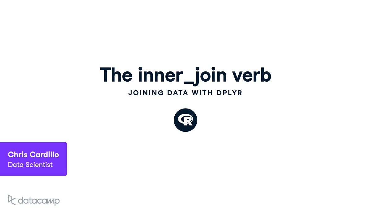 Chapter 1 - hopps - The inner_join verb JOINING DATA WITH DPLYR Chris ...
