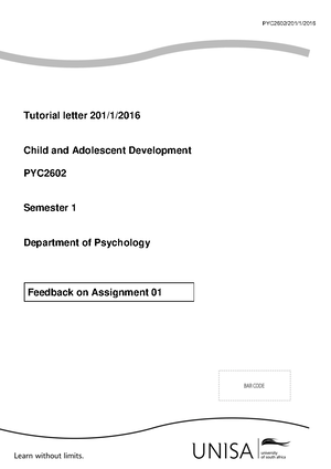 PYC3703 TL002 2021 Final - PYC3703/002/3/ 2021 Tutorial Letter 002/3/ Cognitive Psychology PYC ...