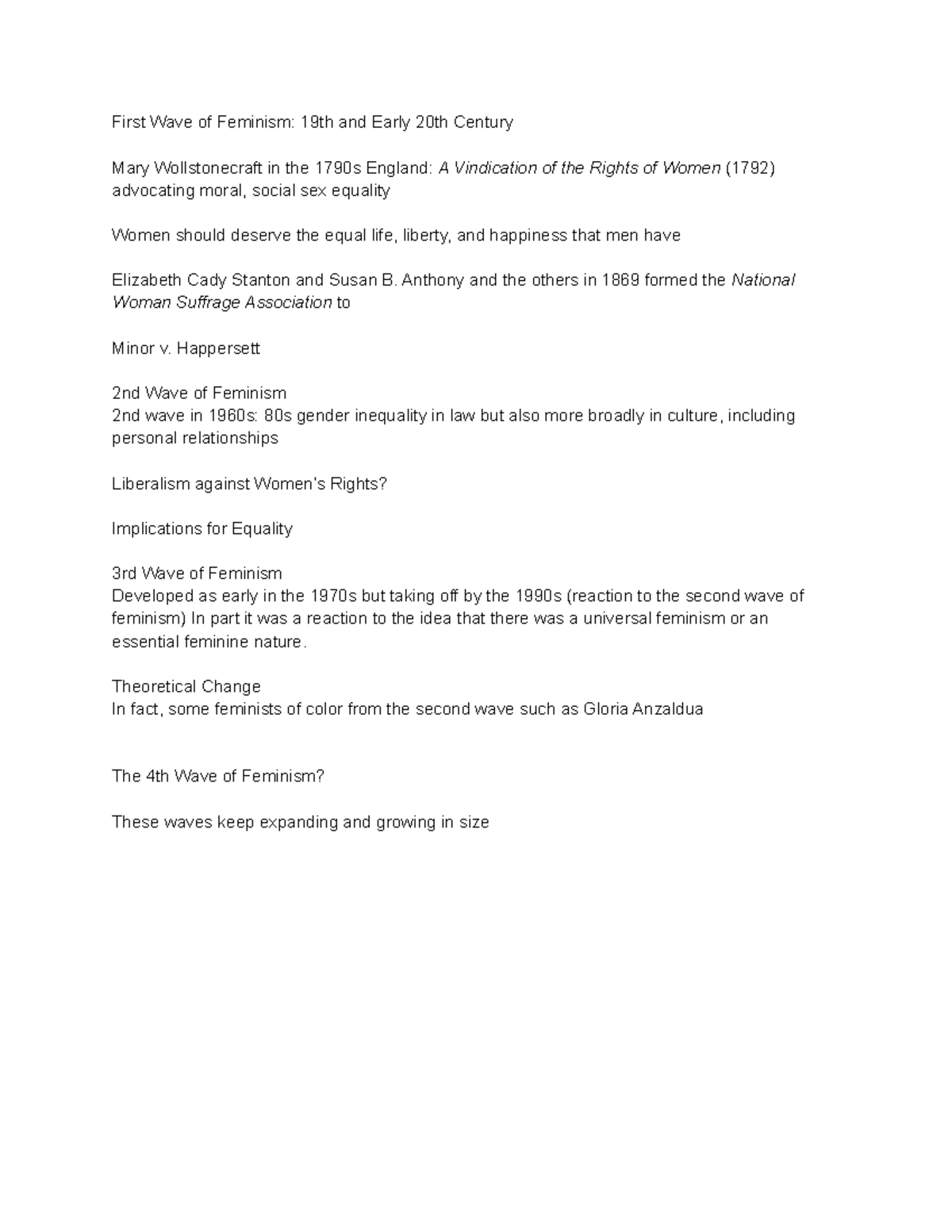 11 8 Feminism and Feminist Rights - First Wave of Feminism: 19th and ...