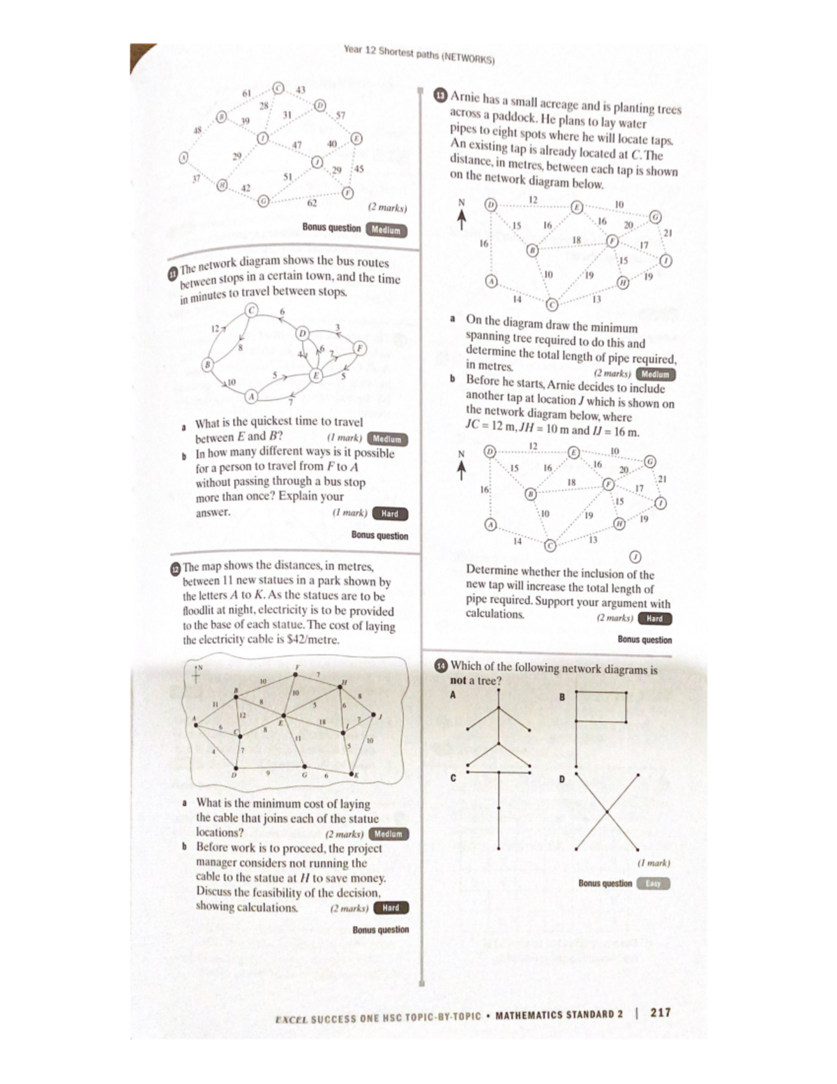 Year 12 Shortest paths ( Networks) - Studocu