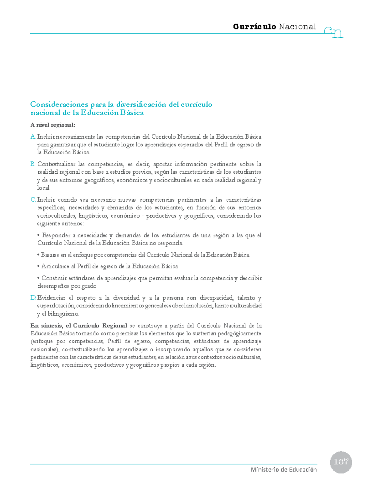 Material 8 CNEB Consideraciones para la diversificación curricular ...