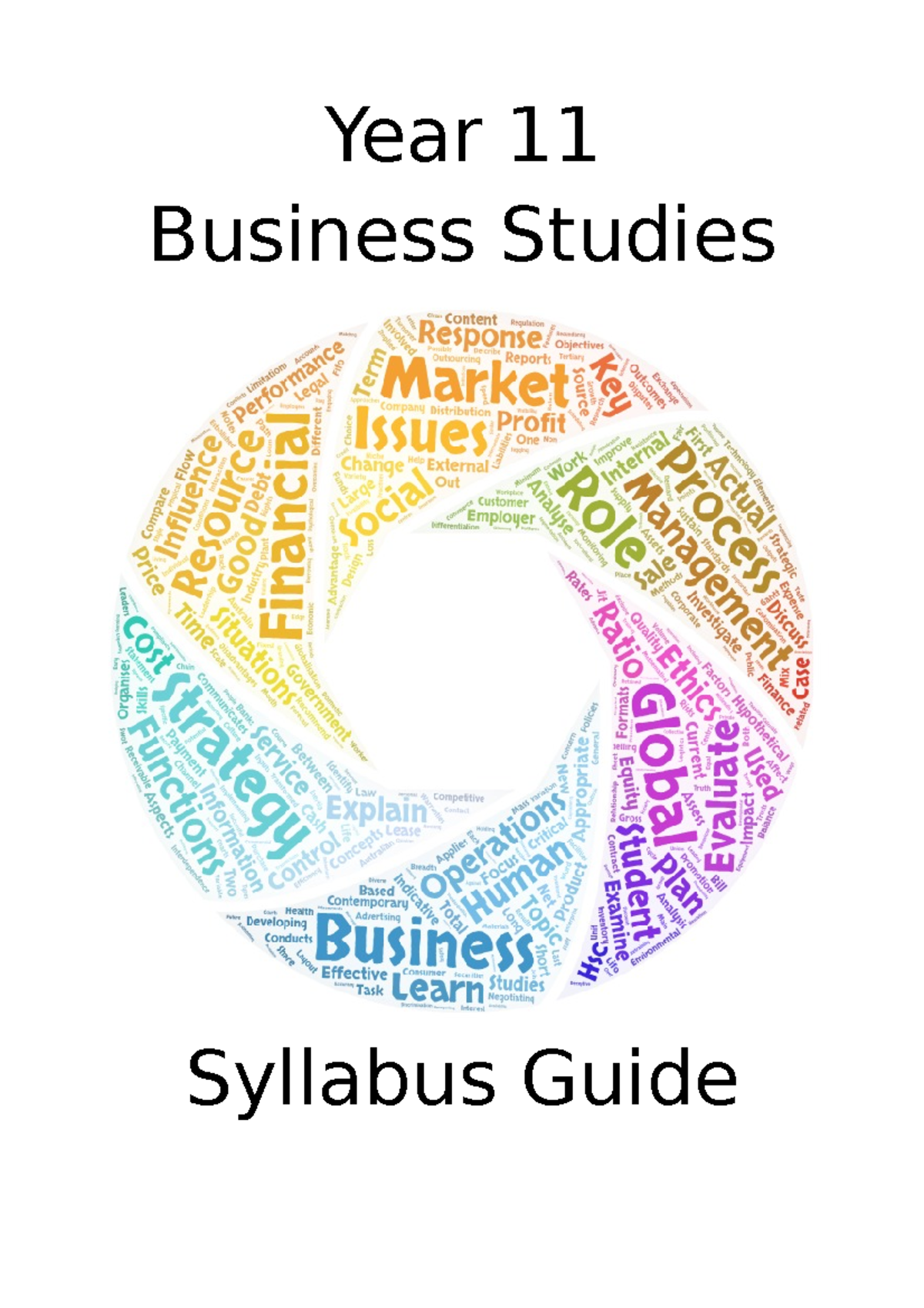 2019 Yr11 Business Studies Syllabus Guide - Year 11 Business Studies ...