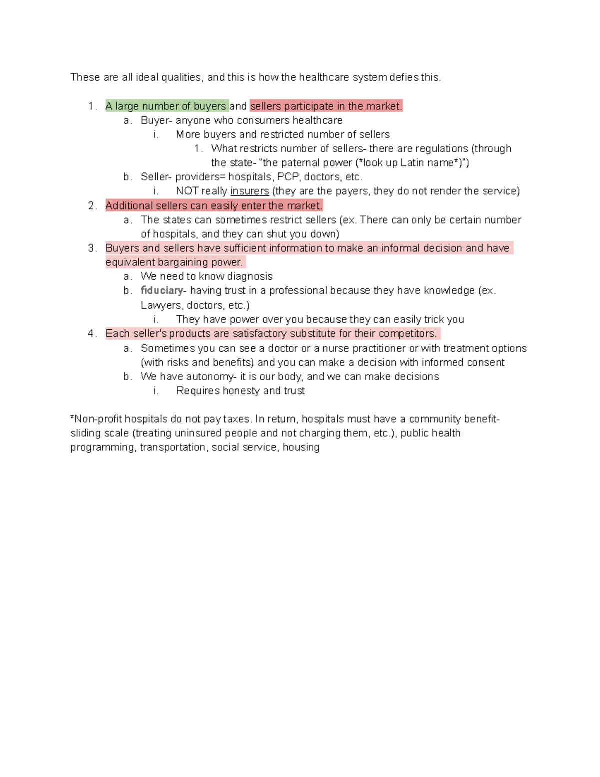 4 Vital Questions - Lecture notes - These are all ideal qualities, and ...