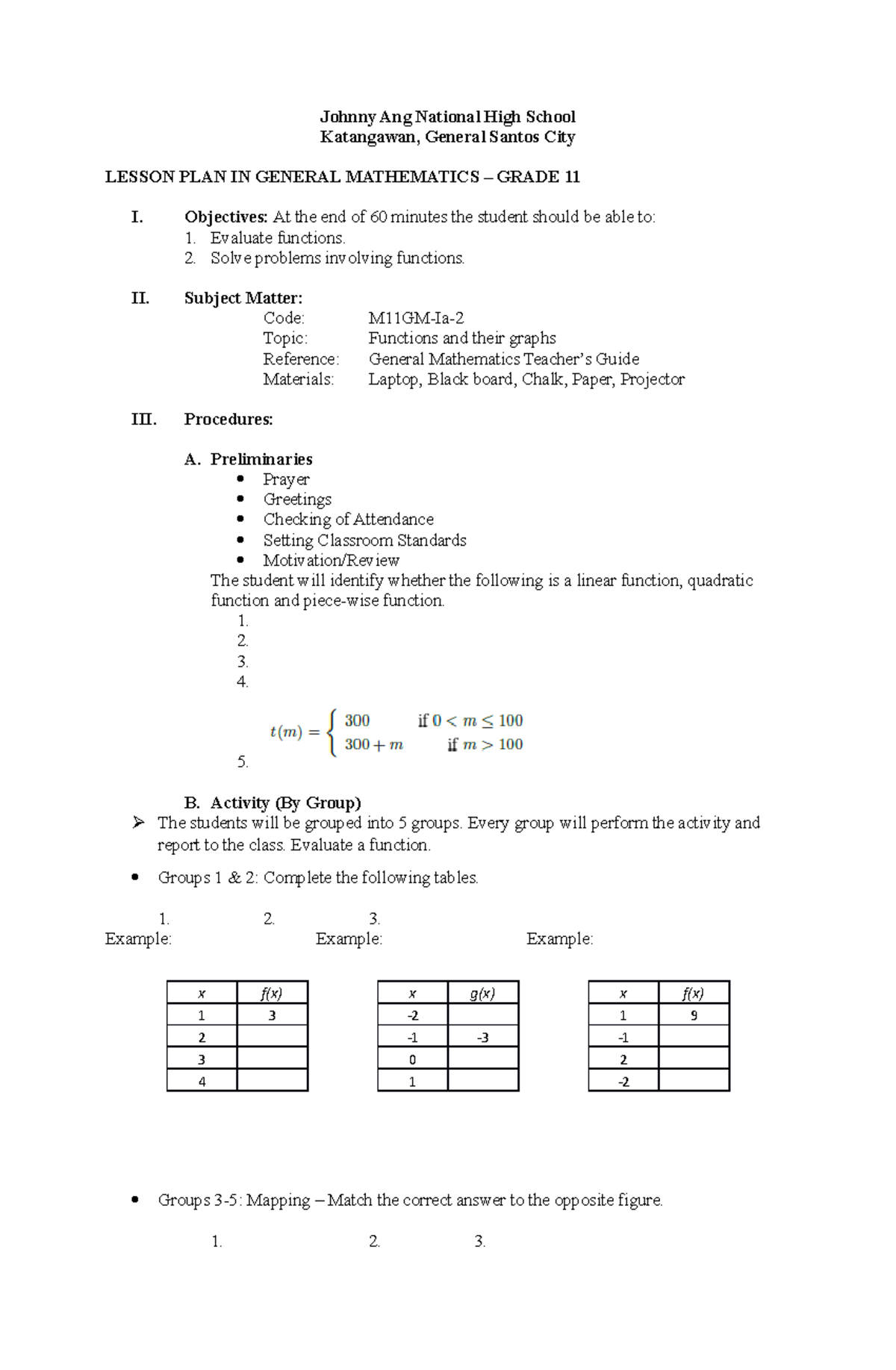 M11GM-Ia-2 - Math - Johnny Ang National High School Katangawan, General ... M11GM-Ia-2 - Math - Johnny Ang National High School Katangawan, General ...