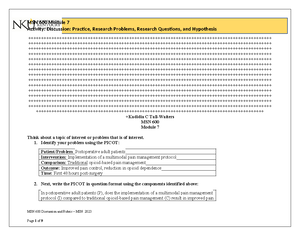 Colo Packet - NURS 260 - Studocu