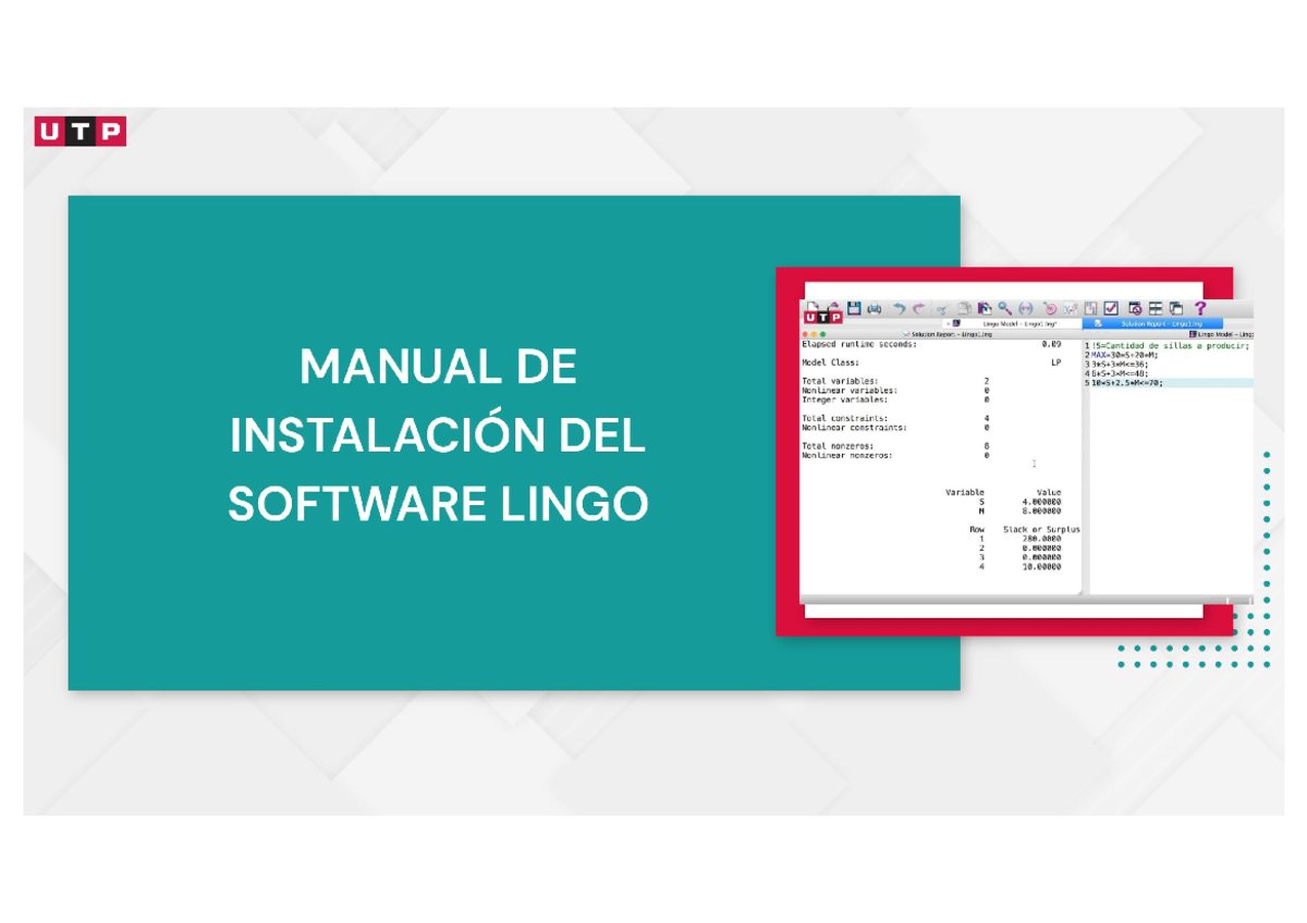 Semana 2 - PDF - Manual de instalación del software Lingo - EVALUACION DE LOS APRENDIZAJES - Studocu