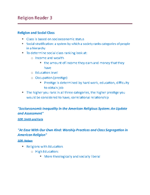 Religion Matters Unit 1 - Religion Matters (Test 1) Chapter 1: Why ...