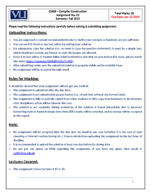 CS606 Finalterm Solved MCQs With Referencesby Moaaz - CS606- compiler instruction Solved MCQS ...