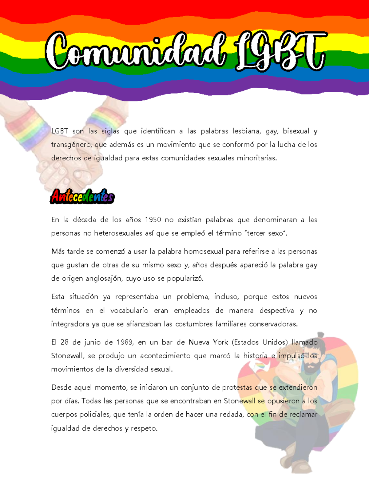 Comunidad LGBT Y Su Impacto En La Sociedad LGBT Son Las Siglas Que