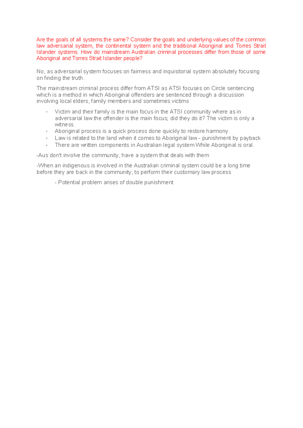 Doc 3 cpe - Tutorial work - Are the goals of all systems the same ...