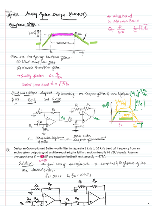 Electronic part2 - BJT AC analysis - Analog System Design - Studocu