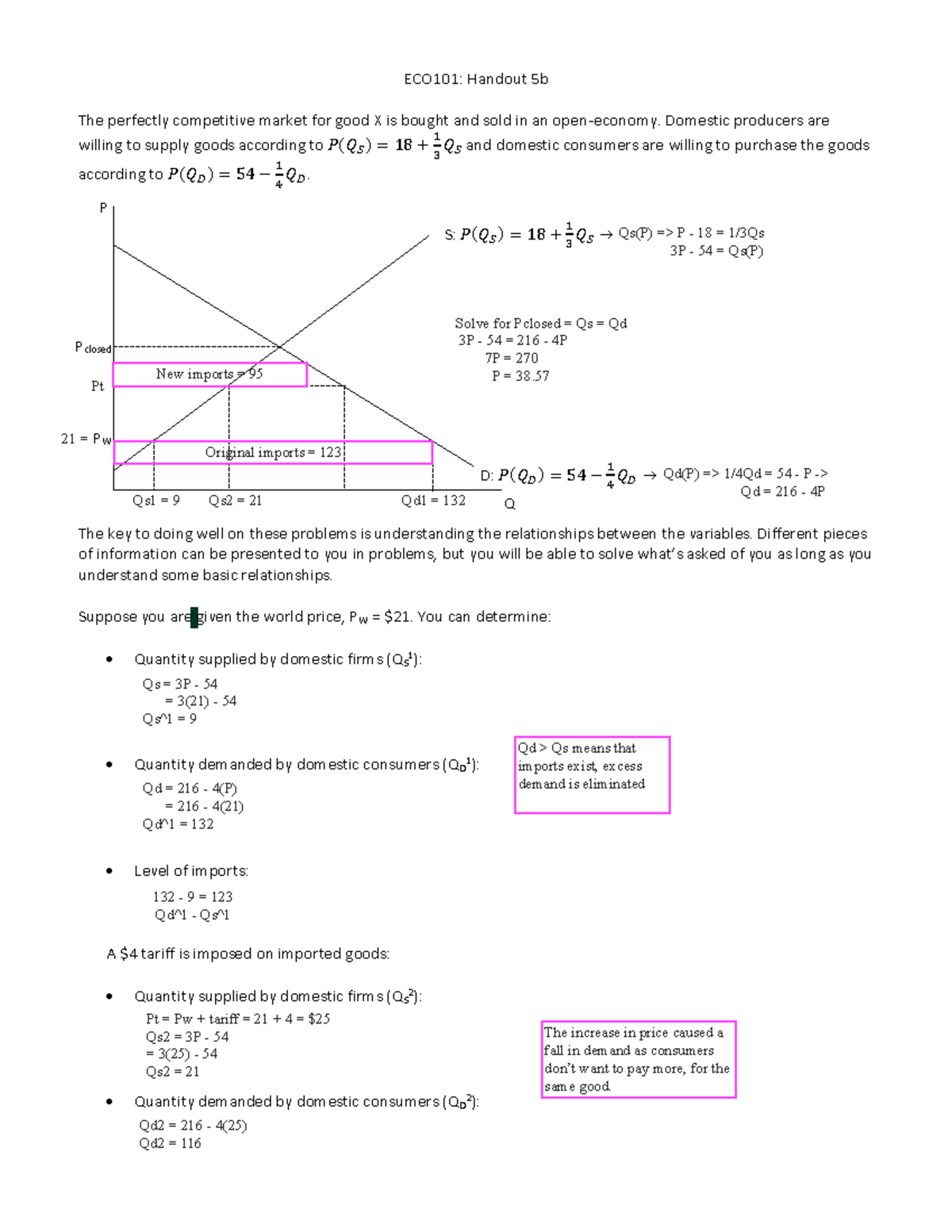 Handout 5b - Module 5 workshop notes and worksheet. - ECO10 1 : Handout ...