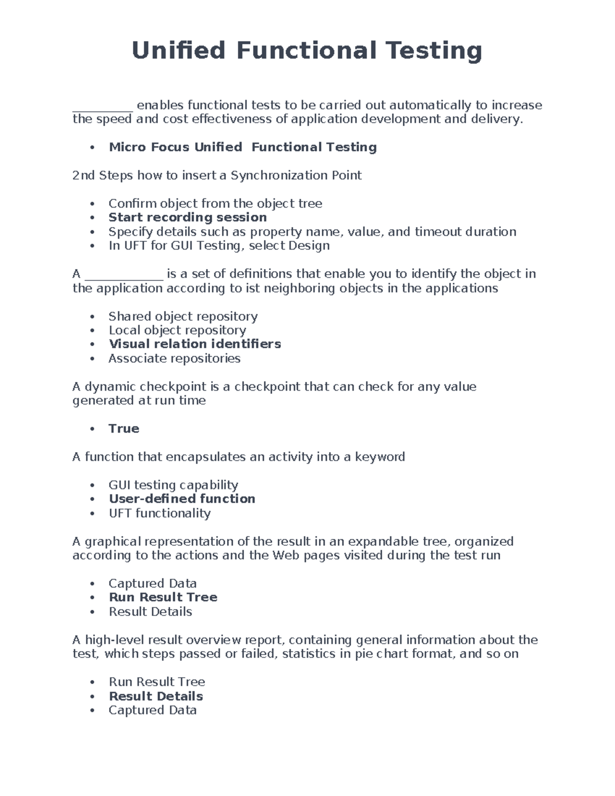 Unified Functional Testing Enables Functional Tests To Be Carried Out Automatically
