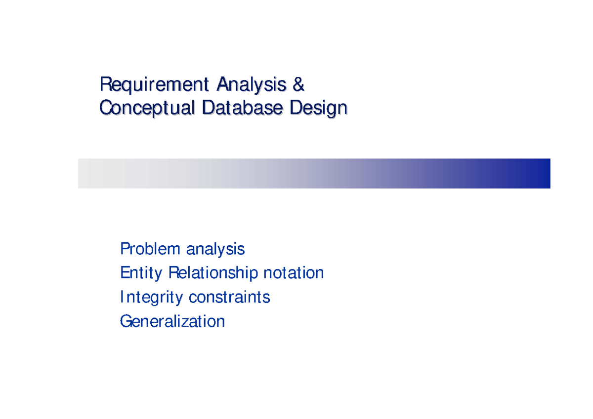 Dbs06 02 concept Design-1pp - Requirement Analysis &Requirement ...