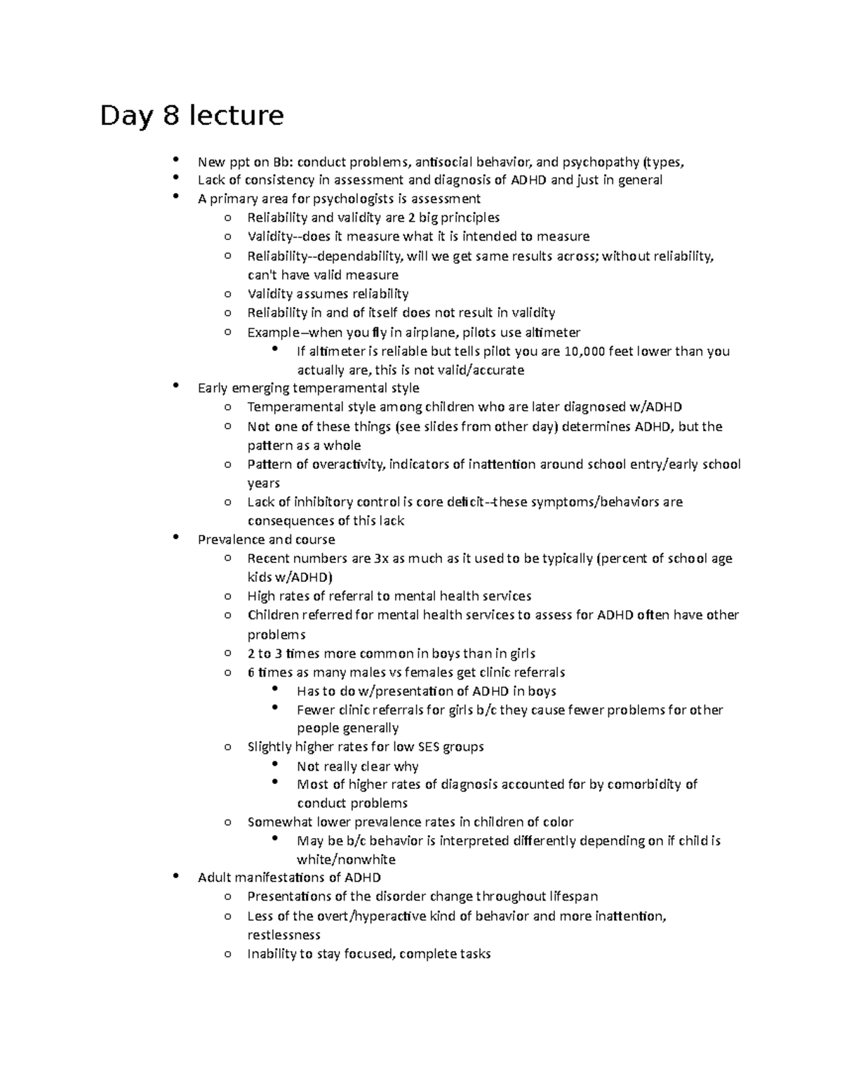 Day 8 lecture BDC - Timothy Stickle - Day 8 lecture New ppt on Bb ...