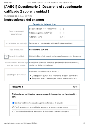 Examen [AAB02] Cuestionario 2 Distinga los elementos que conforman cada una de las familias ...