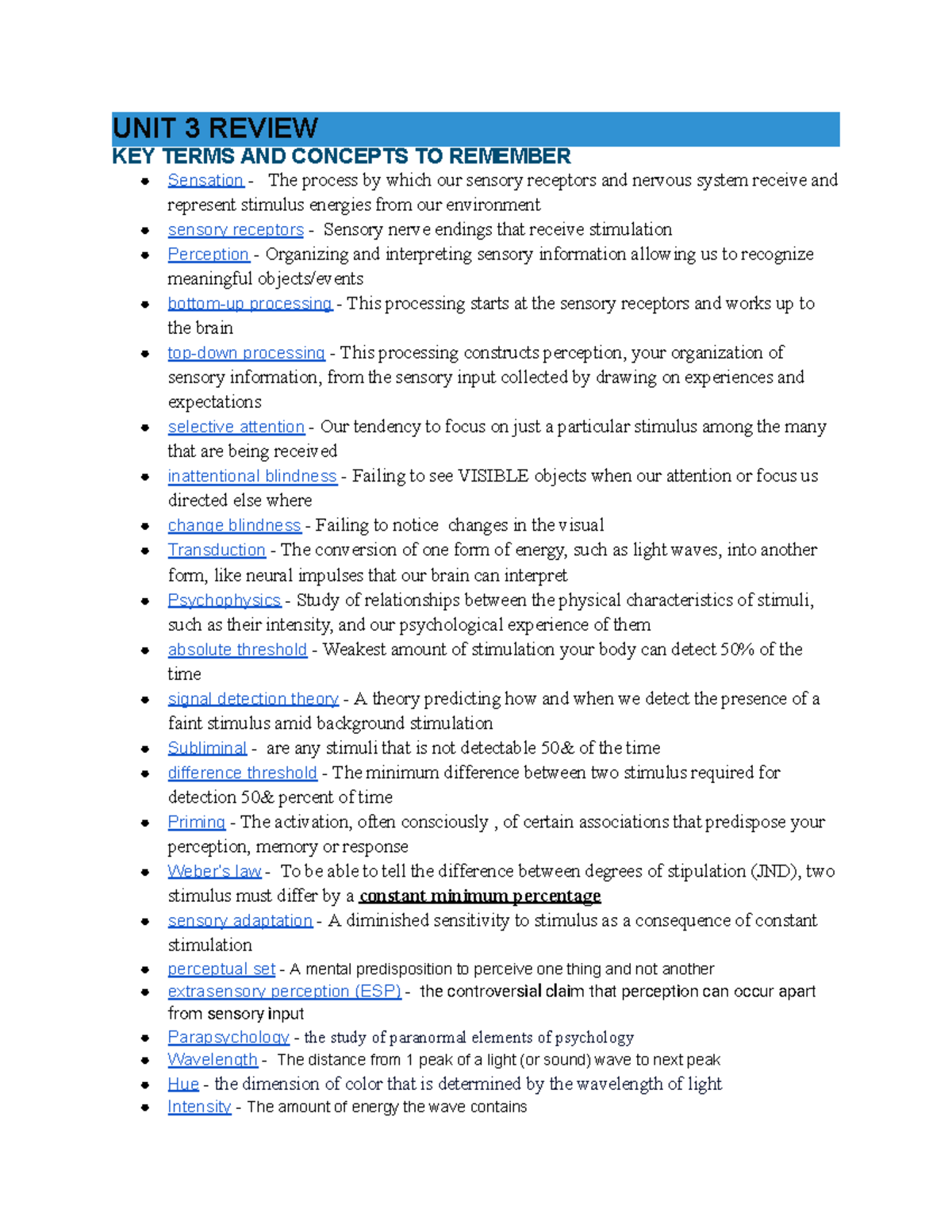 - UNIT 3 Review Terms- People - UNIT 3 REVIEW KEY TERMS AND CONCEPTS TO ...