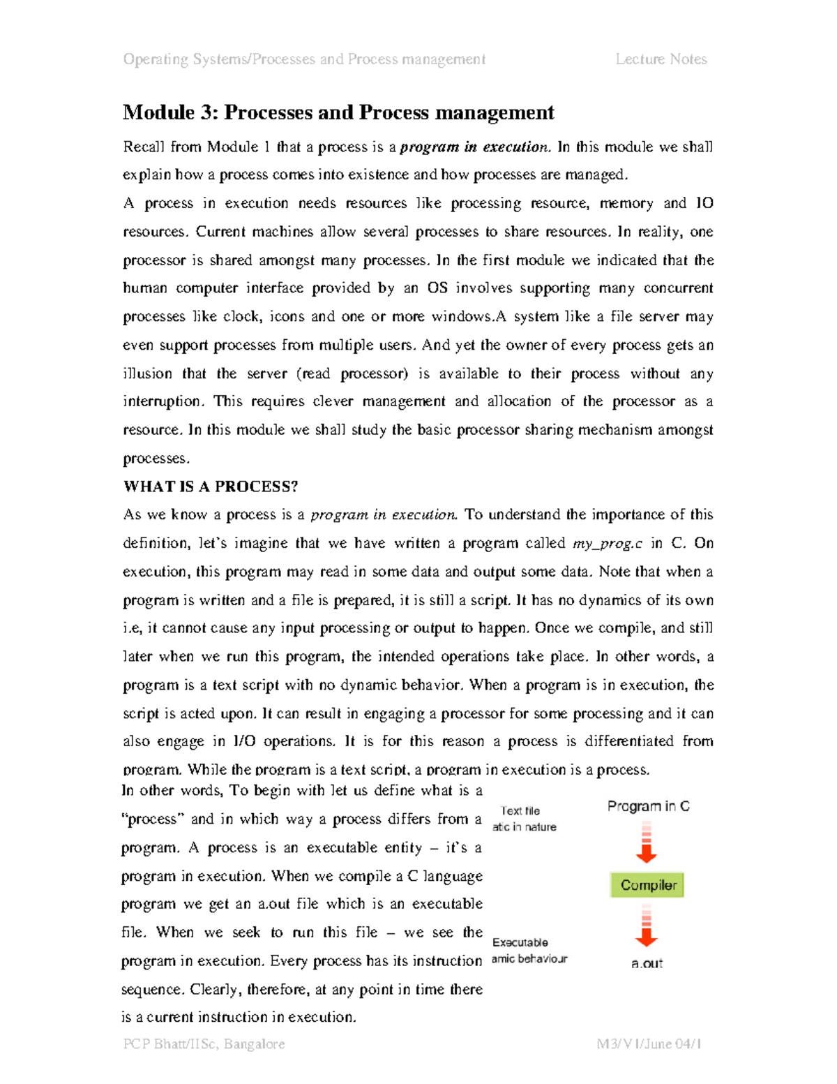 Mod 3 PROcess MAnagement_Operating system - Module 3: Processes and ...