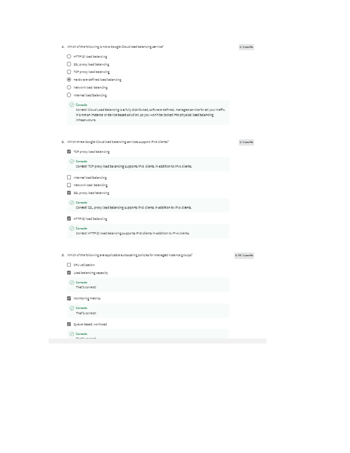Examen 2 Elastic Google Cloud Infrastructure Scaling and Automation 100 - arquitectura de - Studocu