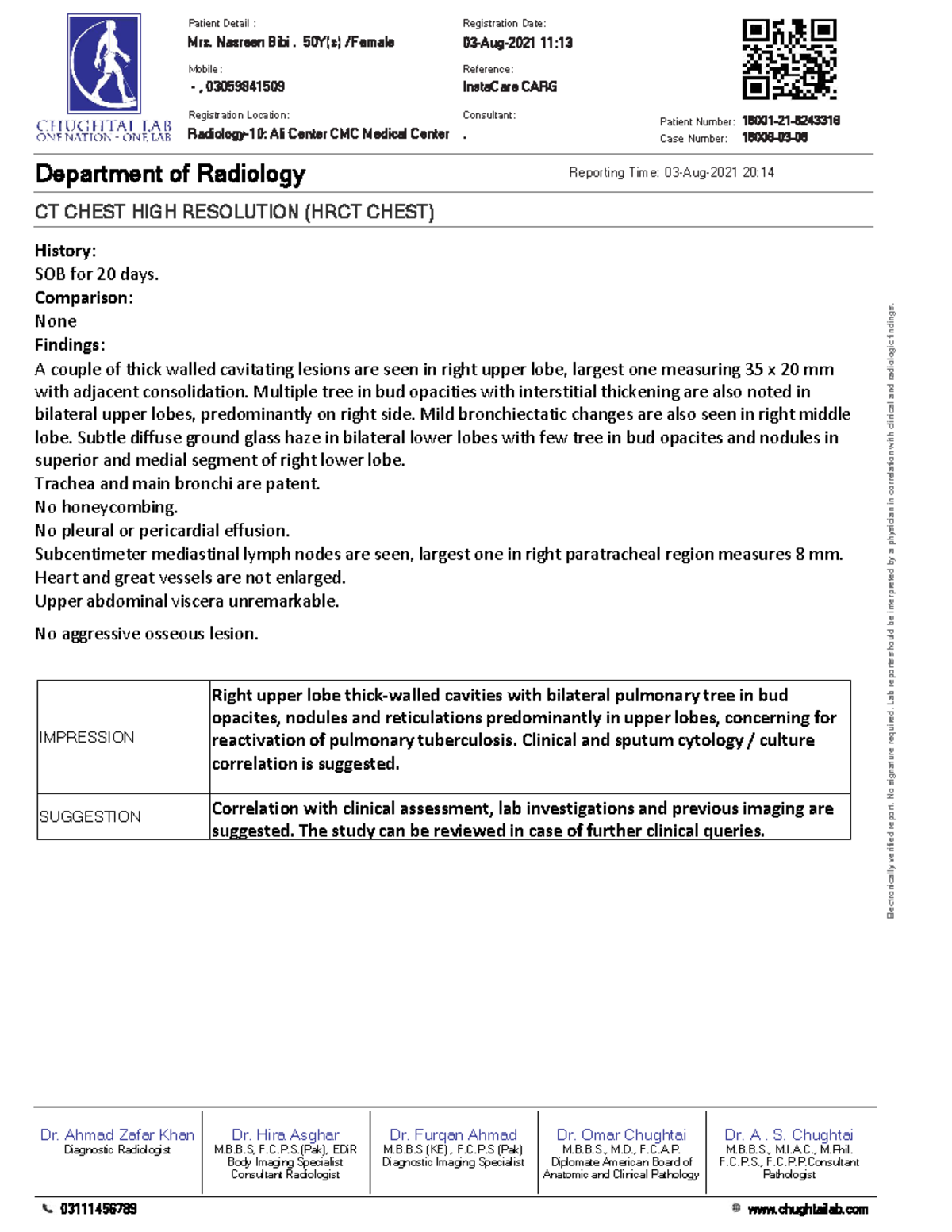 Report Viewer 2021 - Electronically verified report. No signature ...