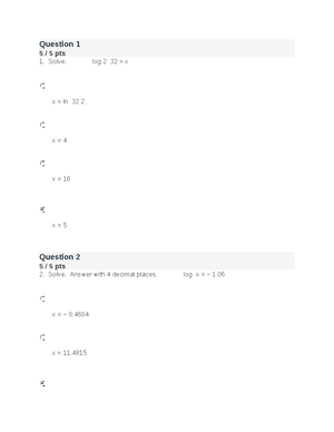 Chapter 1 and 2 Review - MATH 71 – Problems to Review from Exam 2 and ...