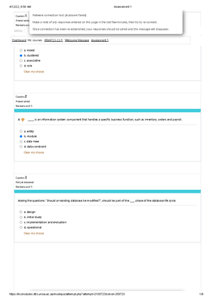 Tutorial Letter 101 (Both) for IRM4723 - IRM4723/101/0/ Tutorial Letter 101/0/ Database Systems ...
