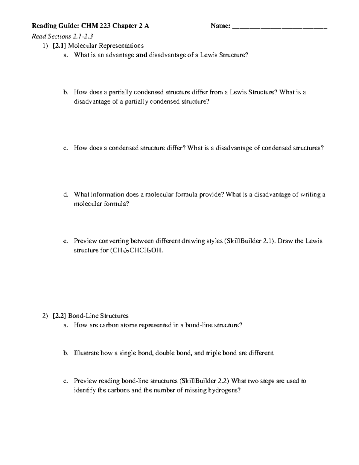 RG- Reading Guide Chapter 2A Flipped-1 - Reading Guide: CHM 223 Chapter ...