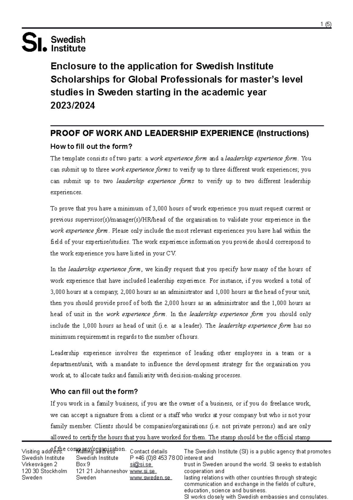 Proof-of-work-and-leadership-experience-sisgp-2023 2024 - Enclosure to ...