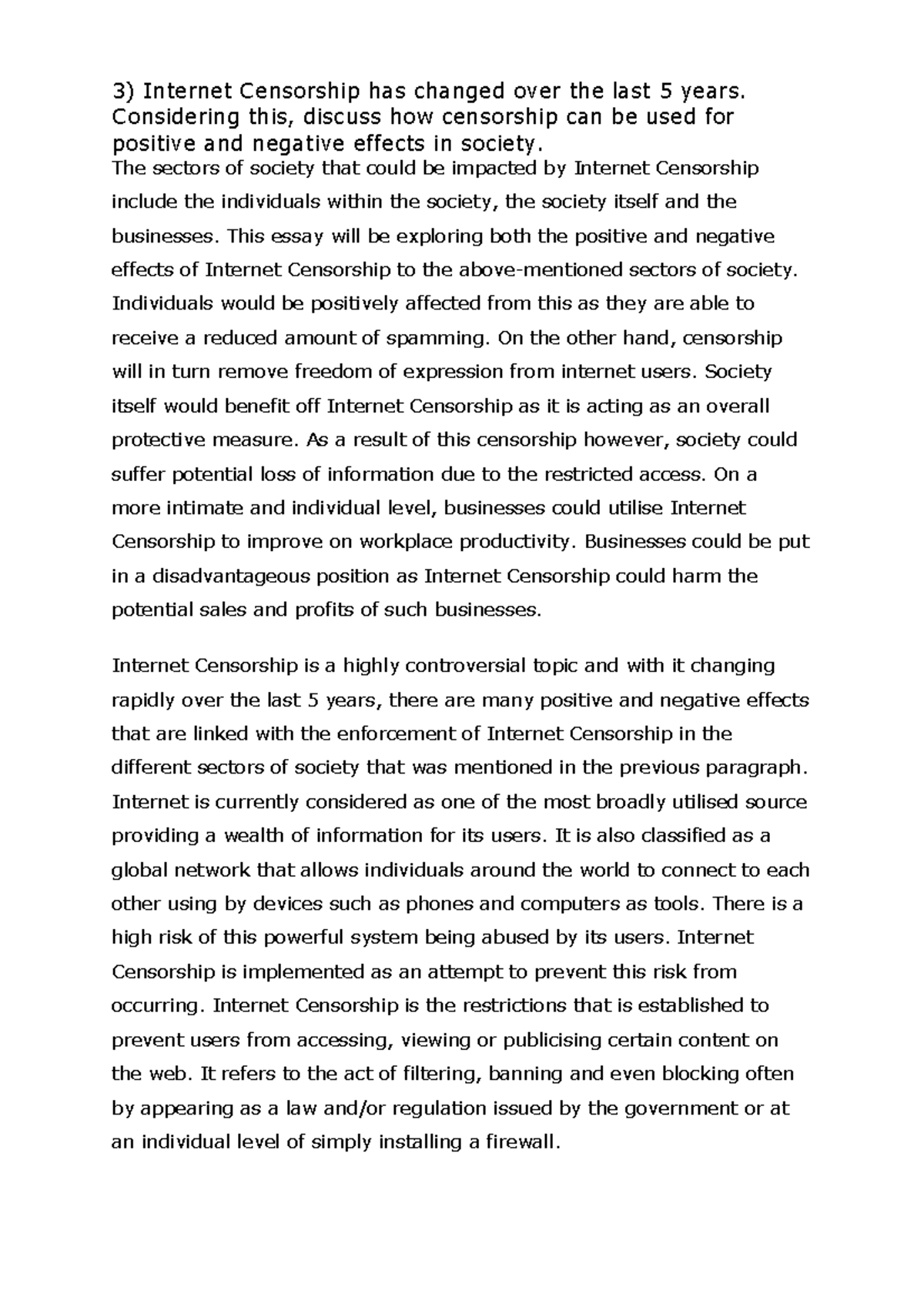 Research Task - This is the final assessment for the unit. - 3 ...