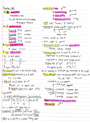 Chem1211sg4 - Summary Freshman Chem I - 1J {or '.l
