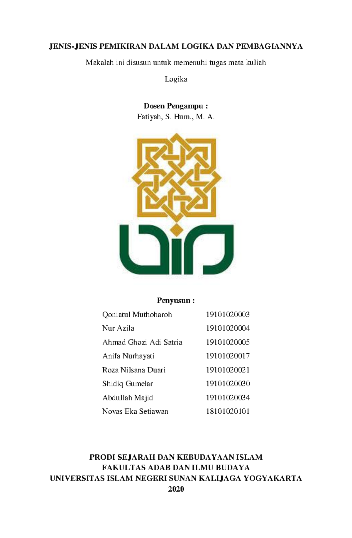 Jenis- Jenis Pemikiran Dalam Logika dan Pembagiannya - JENIS-JENIS ...