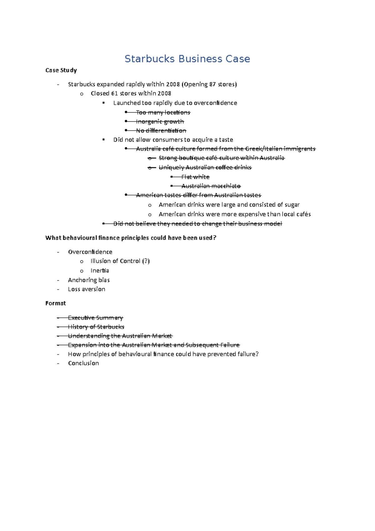 Starbucks Business Case - A brief overview of their history and prowess ...