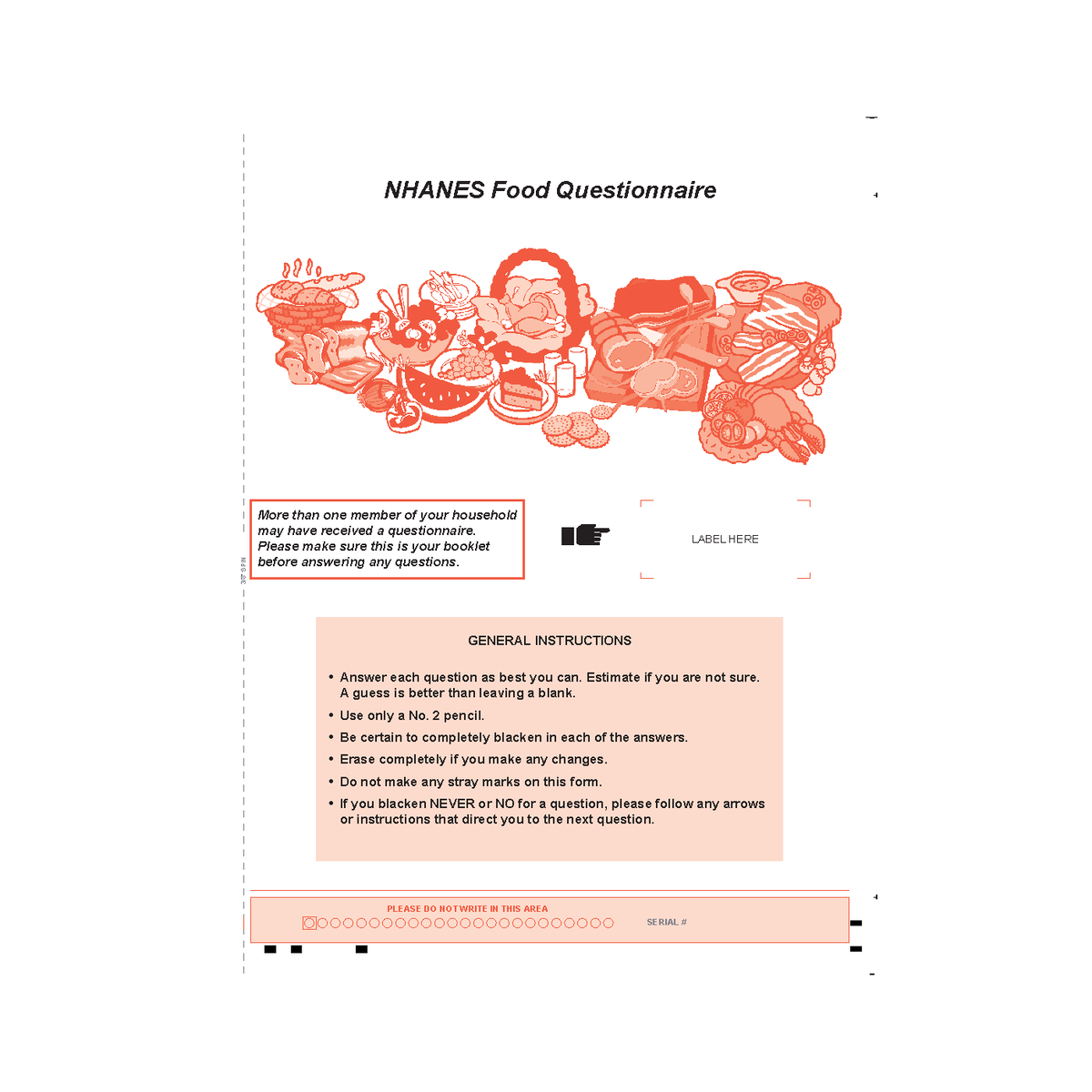 Food Surv e y Qu e stionnair e T e mplat e - E PERF NHANES Food ...