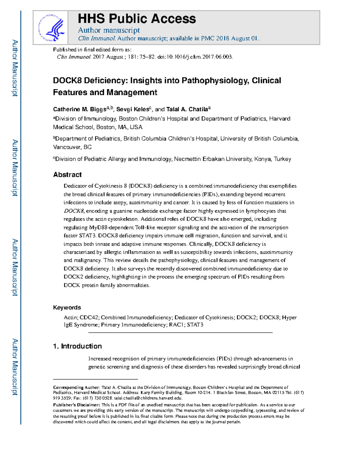 25.-DOCK8 Deficiency Insights into Pathophysiology, Clinical Features ...